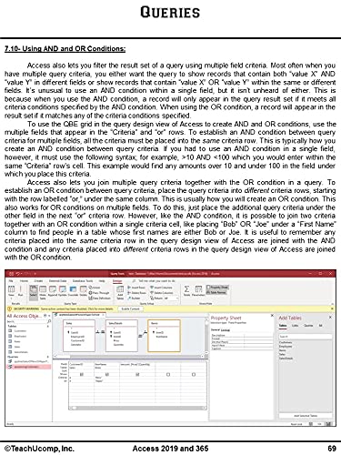 TEACHUCOMP DELUXE Video Training Tutorial Course for Microsoft Access 2019 and 365- Video Lessons, PDF Instruction Manual, Quick Reference Guide, Testing, Certificate of Completion