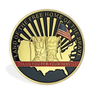 BHealthLife US Army Veteran Challenge Coin Gift Thank You for Your Service