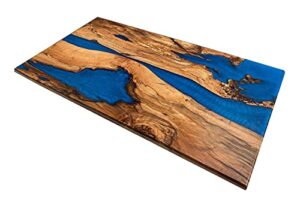 epoxy table, live edge wooden table, epoxy resin river table, natural wood,dining table, natural epoxy table, resin table 42" x 24" inch