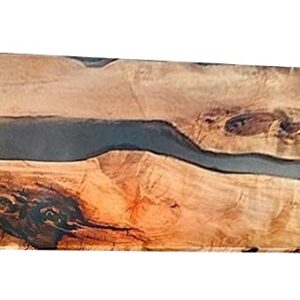 Epoxy Table, Live Edge Wooden Table, Epoxy Resin River Table, Natural Wood,Dining table, Natural Epoxy Table, Resin Table 42x24 inch