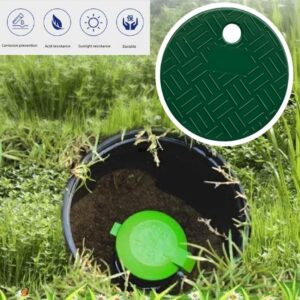 FKUMLUN 2 Pcs Sprinkler Valve Box Cover, Cover for Irrigation System, Round 6-inch Sprinkler Valve Box Cover Lid, for Sprinkler in Ground Outside