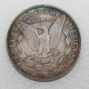 Kocreat Copy 1880-Morgan Dollar Plating Silver Coin-Replica U.S Old Original Pre Morgan Souvenir Coin Lucky Coin Hobby Collection