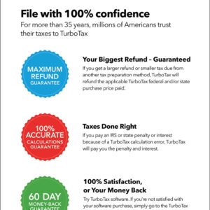 Intuit, TurboTax Home & Business 2021 Tax Software, Federal and State Tax Return w/Federal E-file [Amazon Exclusive] [PC/Mac Disc]