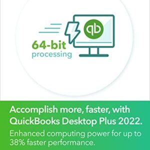 QuickBooks Desktop Pro Plus 2022 Accounting Software for Small Business 1-Year Subscription with Shortcut Guide [PC Disc]