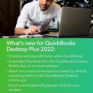 QuickBooks Desktop Pro Plus 2022 Accounting Software for Small Business 1-Year Subscription with Shortcut Guide [PC Disc]