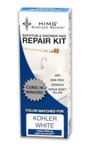 himg bathtub & shower pan repair kit, compatible with kohler white