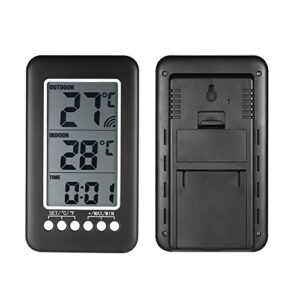 Indoor Outdoor Thermometer, LCD ℃/℉ Wireless Digital Thermometer with 200ft/100m Range Temperature Sensor