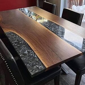 Epoxy Table, Live Edge Wooden Table, Epoxy Resin River Table, Natural Wood,Dining Table, Natural Epoxy Table, Resin Table