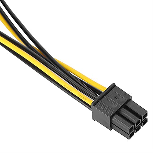 Connectors Computer Cable Sleeve Internal Computer Cables SATA Cables Dual 15 Pin Power Cable to 6 Pin PCIE SATA Y‑Cable for