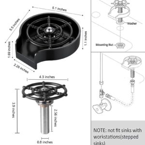 PYGHWNXH Glass Rinser,Kitchen Aink Faucet Bottle Washer, Cleaner Accessories,Quick Rinser for Baby Bottle,Bar Glass Rinser,Kitchen Sink Automatic Flushing Device