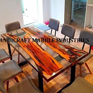 Epoxy Table, Live Edge Wooden Table, Natural Wood,Dining table, Natural Epoxy Table, Resin Table, Epoxy Resin River Table