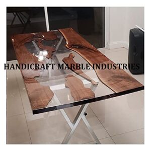 Epoxy Table, Epoxy Resin River Table, Live Edge Wooden Table, Natural Wood,Dining table, Natural Epoxy Table, Resin Table