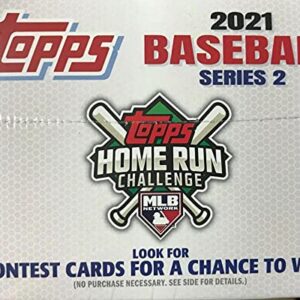 2021 Topps Series 2 Baseball Factory Sealed Blaster Box 7 Packs of 14 Cards plus 1 70th Anniversary Patch Card. MASSIVE 99 Cards, Chase rookie cards of an Amazing Rookie Class such as Ke-Bryan Hayes, Jake Cronenworth, Zach McKinstry, Estevan Florial, Shan