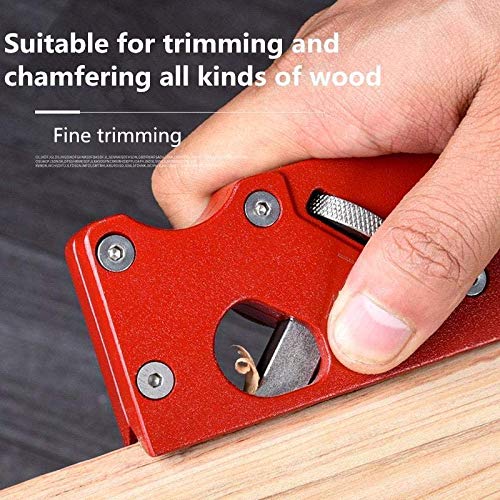 Haguka Woodworking Edge Corner Plane, Block Planer 45 Degree Manual Metal Manual Wood Planer Plane for Chamfering and Trimming (Blue)