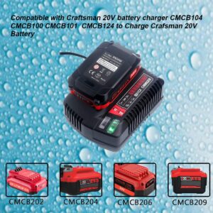 ANOPIW CMCB104 Replace Craftsman Battery Charger 20V V20 for CMCB201 CMCB202 CMCB203 CMCB204...