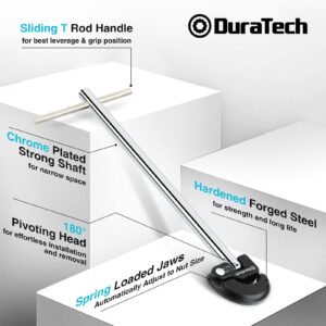 DURATECH 11-Inch Basin Wrench, Sink Wrench, Adjustable 3/8'' to 1-1/4'' Capacity Jaw, for Tight Space