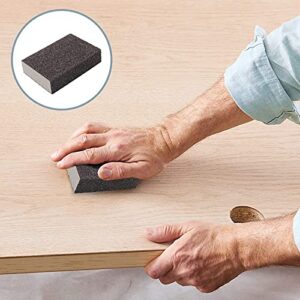 Jersvimc 36 Grit Coarse Sanding Block - 12Pcs, Wet Dry Sanding Sponge Foam Sandpaper Block Washable & Reusable Sandpaper Sponge for Drywall Wood Plastic Metal Furniture