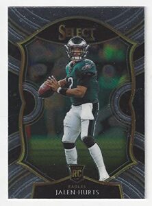 jalen hurts rookie card concourse short print collectible football card - 2020 select football card #50 (philadelphia eagles) free shipping