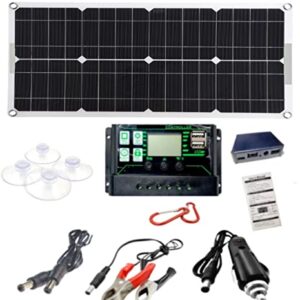 30W Solar Trickle Charger Maintainer "Full Circuit" Higher Efficiency 12V PV Panel with Latest "10" Amps 12V/ 24V (MPPT+PWM) Easy Plug & Play. Suitable for acided batterys.