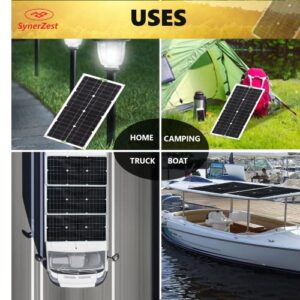 30W Solar Trickle Charger Maintainer "Full Circuit" Higher Efficiency 12V PV Panel with Latest "10" Amps 12V/ 24V (MPPT+PWM) Easy Plug & Play. Suitable for acided batterys.