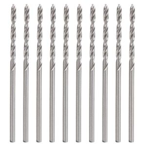 10pcs high speed steel cobalt drill bit set, 1.75mm/0.07in twist drill bit small straight shank pearl drilling machine tools, for pearl beads punching, jewelry processing