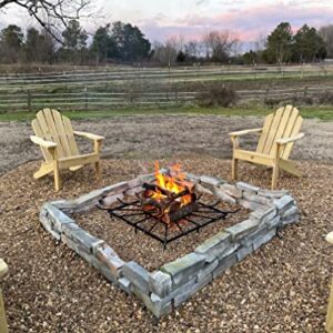 SteelFreak Heavy Duty Square Wheel Fire Pit Grate - Made in The USA (24 x 24 Inch)