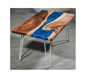 epoxy table, epoxy resin river table, live edge wooden table, natural wood,dining table, natural epoxy table, resin table