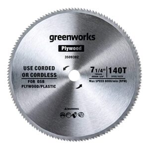 greenworks 24v 7-1/4 " 140t circular saw blades