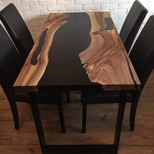 Epoxy Table, Live Edge Wooden Table, Epoxy Resin River Table, Natural Wood, Dining Table, Natural Epoxy Table, Resin Table