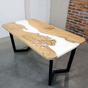 epoxy table, epoxy resin river table, live edge wooden table, natural wood, dining table, natural epoxy table, resin table