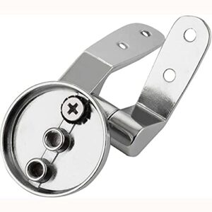 LTIYITL Toilet Seat Hinges Zinc Alloy Replacement Parts-Adjustable Toilet Seat Bolts and Nuts Left and Right Hinges-Strong and Durable (Not Easy to Fall Off)