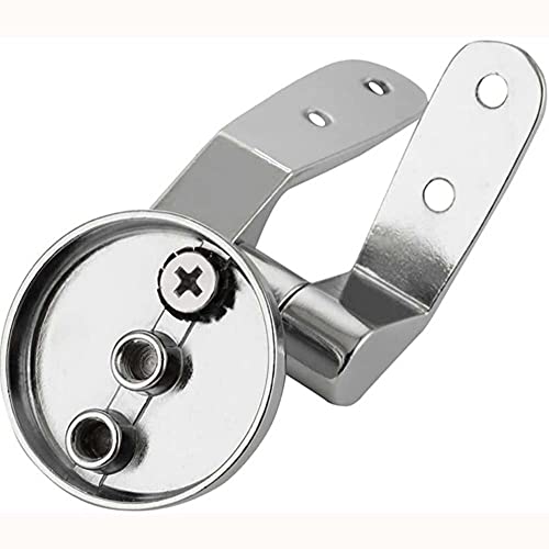 LTIYITL Toilet Seat Hinges Zinc Alloy Replacement Parts-Adjustable Toilet Seat Bolts and Nuts Left and Right Hinges-Strong and Durable (Not Easy to Fall Off)