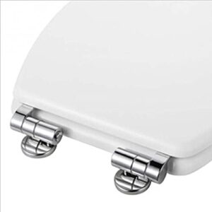 LTIYITL Toilet Seat Hinges Zinc Alloy Replacement Parts-Adjustable Toilet Seat Bolts and Nuts Left and Right Hinges-Strong and Durable (Not Easy to Fall Off)