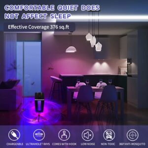 Bug Zapper Mosquito Repellent Outdoor Killer Lamp Outdoor 360°Coverage with USB Power,Indoor Insect Killer Trap for Gnat, Flies,Mosquito Bug Powerful Efficient Light(with Plug)