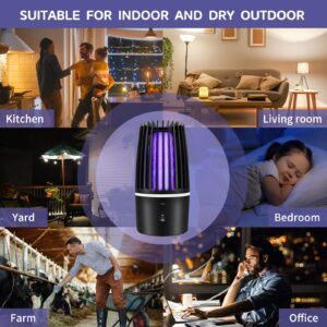 Bug Zapper Mosquito Repellent Outdoor Killer Lamp Outdoor 360°Coverage with USB Power,Indoor Insect Killer Trap for Gnat, Flies,Mosquito Bug Powerful Efficient Light(with Plug)