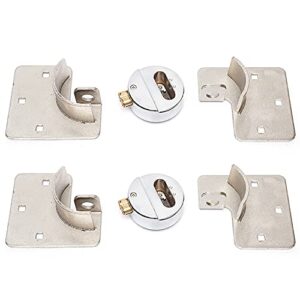 2pcs Garage Shed Door Lock Shackle Padlock Van Garage Door Cargo Trailer Security Hasp Padlock w/Keys