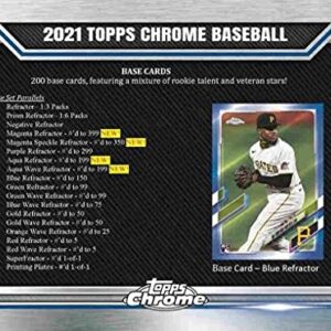 2021 Topps Chrome Baseball Jumbo Box