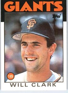 1986 topps traded #24t will clark nm-mt rc rookie san francisco giants baseball