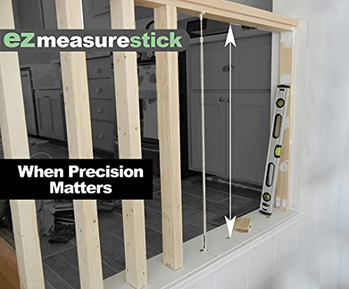 Extendable Measuring Stick Tool | Pinch Stick for Woodworking | No Numbers, No Mistakes | Carpentry, Woodworking, Hobbies, and Remodeling Projects.