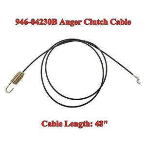 Wanotine 946-04230B Auger Clutch Cable Replaces MTD 746-04230 946-04230 946-04230A 746-04230A 746-04230B for MTD Craftsman Cub Cadet Troy Bilt Yard Machines Yard Man Snowblower Snow Thrower