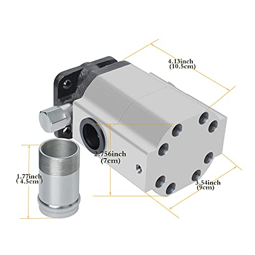 Swess 11 GPM Hydraulic Log Splitter Pump, 2-Stage Hydraulic Pump for Log Splitter 3000PSI 1/2" NPT Threads Wood Splitter Pump, 3600 RPM Aluminum Log Spliters Pump