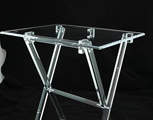 Clear Acrylic Folding TV Snack Tray