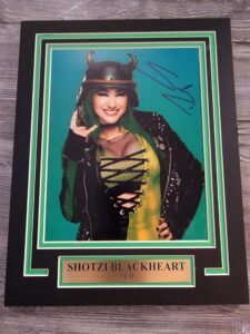 wwe nxt shotzi blackheart 11x14 matted w/namplate signed photo autograph