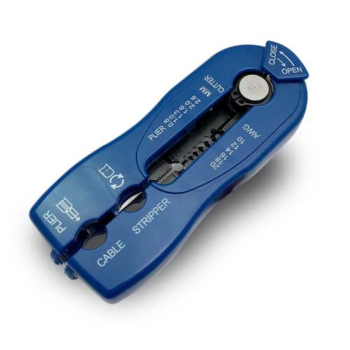 ASA TOOLS CSB Wire Stripper and Cutter,Multiple Heavy Duty Wire Stripping Tool for Wire Stripping,Cutting (Double Blades)