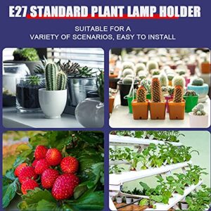 ZJING 18W/20W/25W LED Grow Light Bulb, E27/E14/GU10/MR16/B22 Full Spectrum 80 LED, 1800LM, 270°, Grow Light for Indoor Greenhouse Hydroponic Bonsai,Mr16,24W