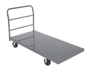 vestil ecspt-3060 steel smooth deck platform truck 30 in. x 60 in. 2000 lb. capacity gray