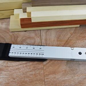 Triangle Ruler 48 Inches Folding Aluminium Framing Square Construction Tools Combination Carpentry Squares in Framing Roofing Stair Work Woodworking Movable Right Angle 90°45 Degree Angle Ruler