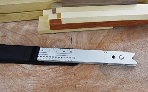 Triangle Ruler 48 Inches Folding Aluminium Framing Square Construction Tools Combination Carpentry Squares in Framing Roofing Stair Work Woodworking Movable Right Angle 90°45 Degree Angle Ruler