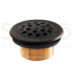 SENTO Bronze Trip Lever BathTub Drain Assembly Stopper Kit, Fit both 1-1/2 Inch or 1-5/8 Inch Strainer and Stopper, Heavy Duty Metal with Matching Screws, Easy Installation, Oil-Rubbed Bronze