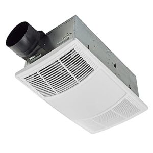 broan-nutone bhfled80 powerheat bathroom exhaust fan, heater, and led light combination, 80 cfm